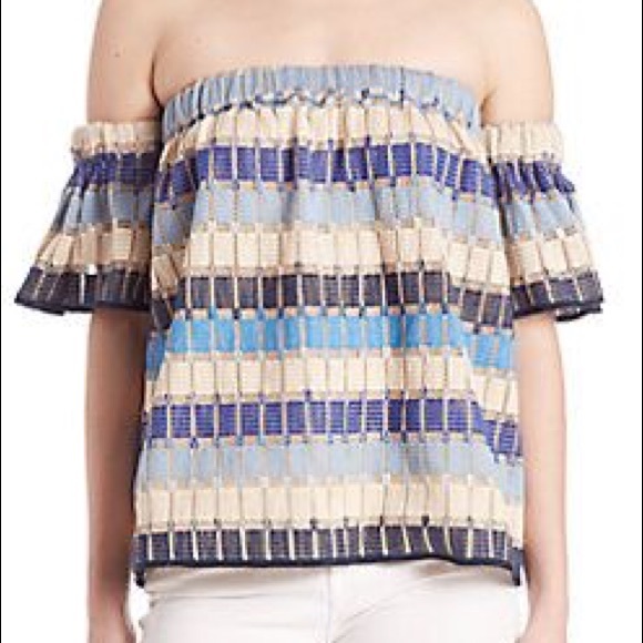Milly | Tops | Milly Marina Off The Shoulder Top | Poshmark